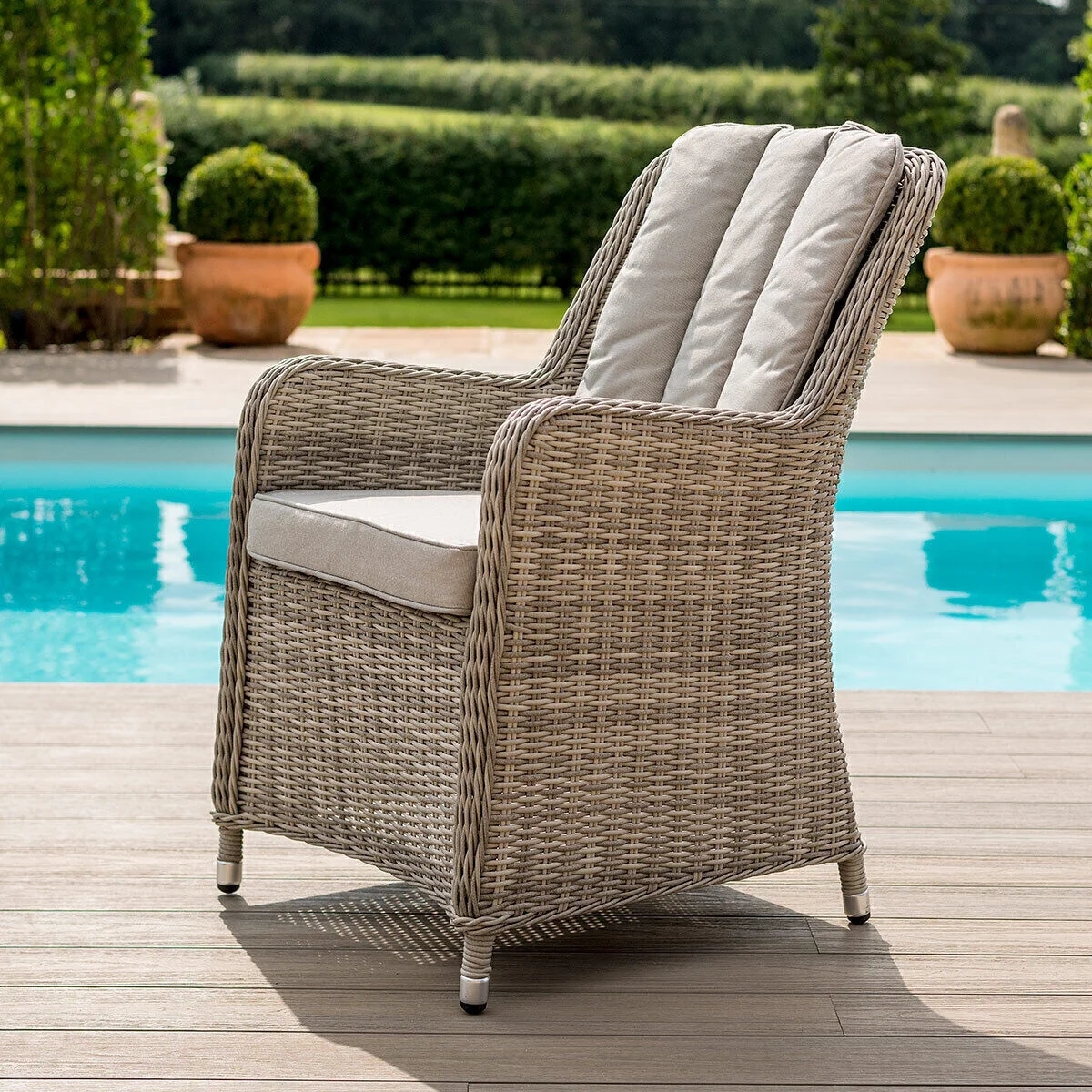 Oxford Venice 4 Seat Round Rattan Dining Set - SunSet Seating