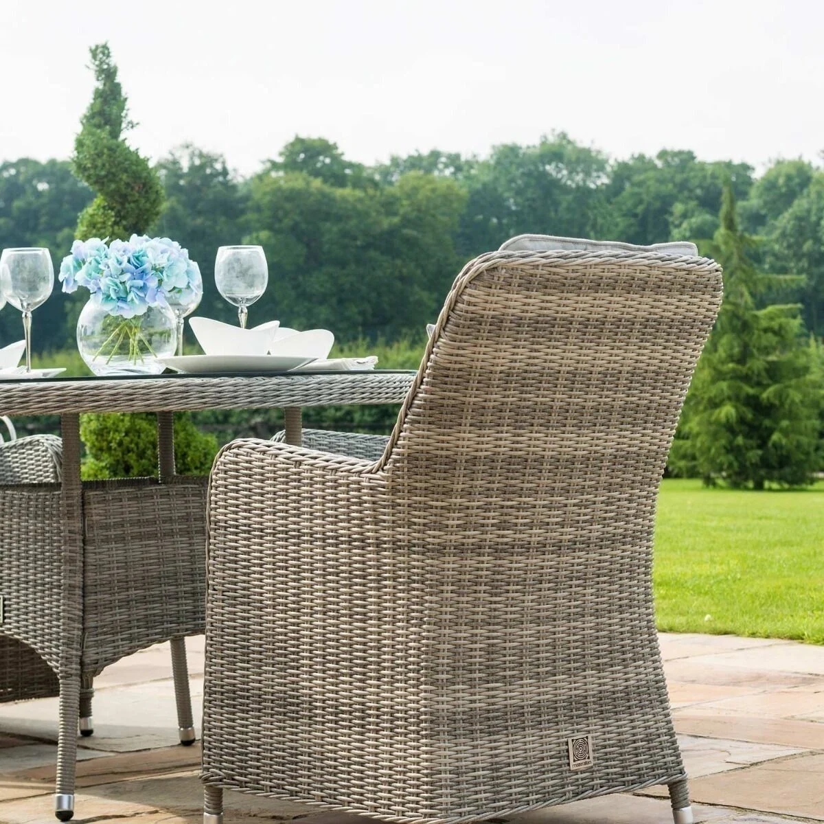 Oxford Venice 4 Seat Round Rattan Dining Set - SunSet Seating